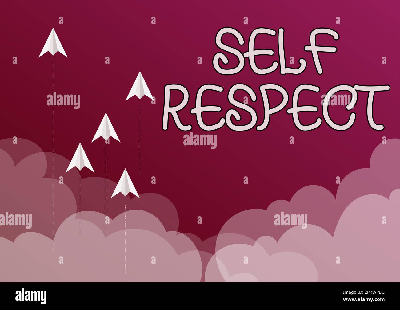 Conceptual caption Self Respect. Word Written on Pride and confidence ...