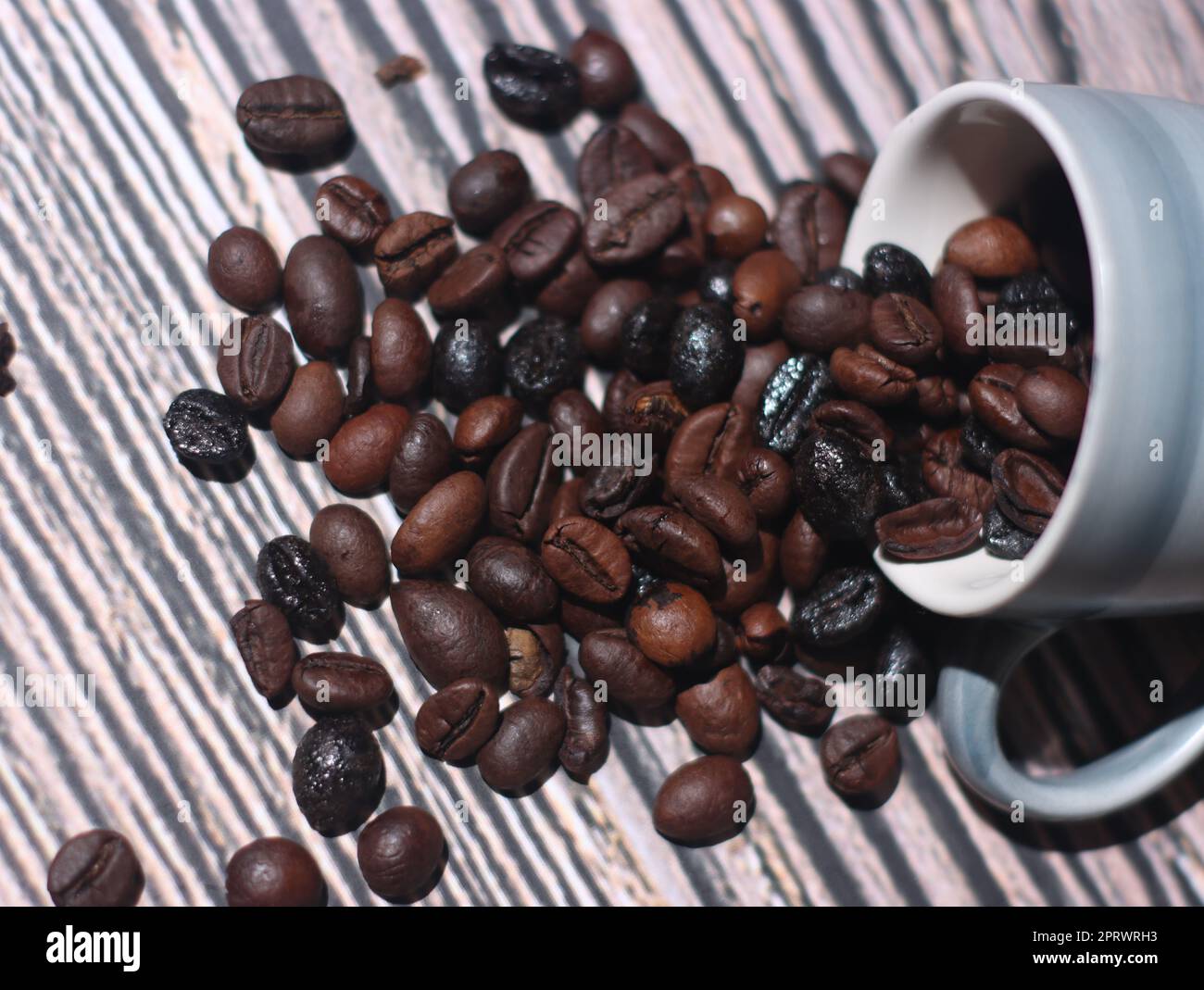 delicious coffee beans aroma natural color flavor and roasted mixture ...