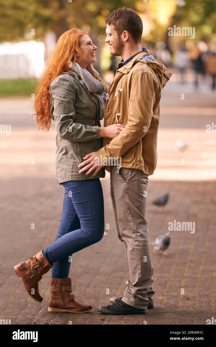 When you love me I feel it. a happy young couple getting lost in each ...