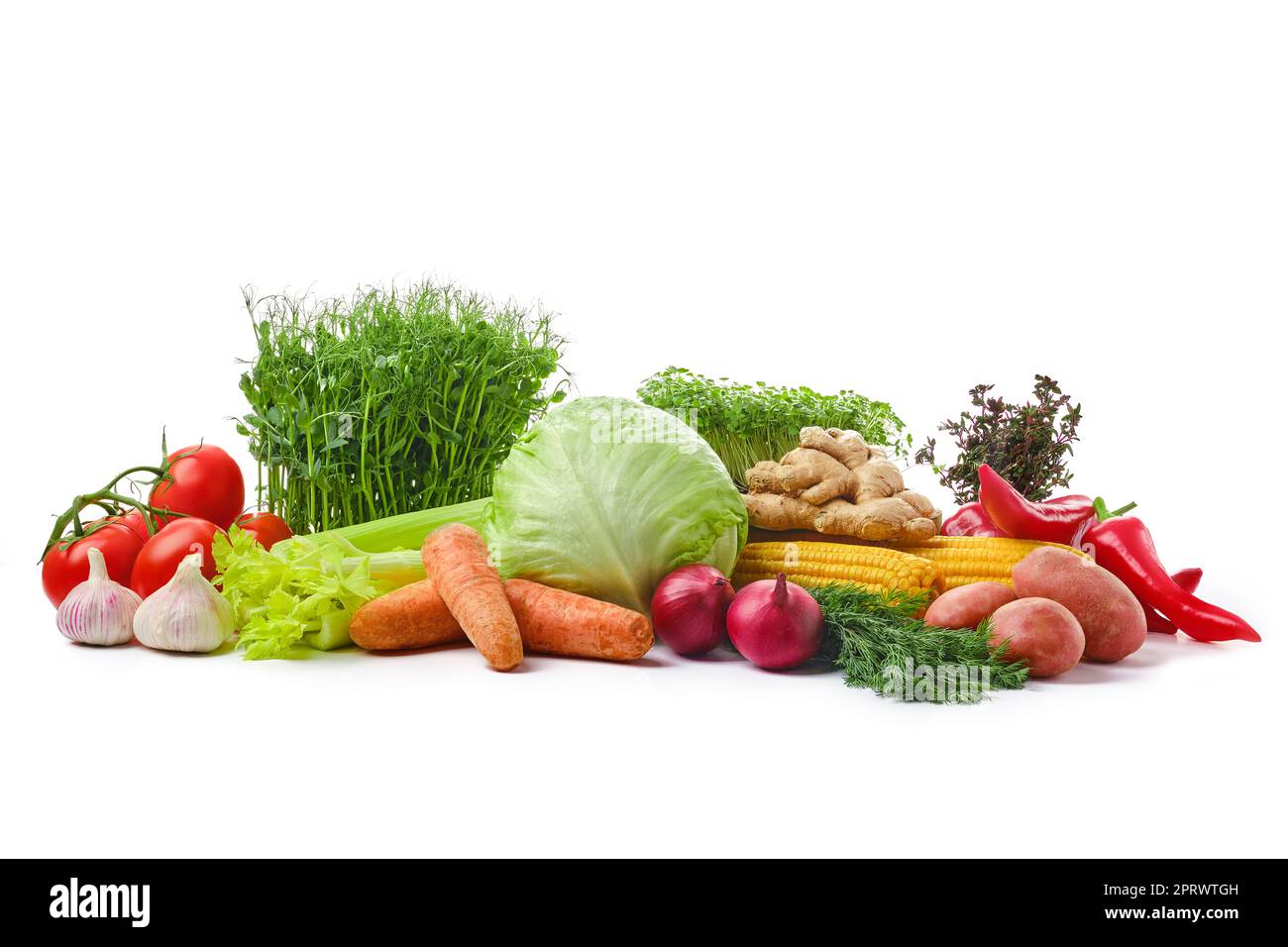 Food delivery fresh vegetables Cut Out Stock Images & Pictures - Alamy