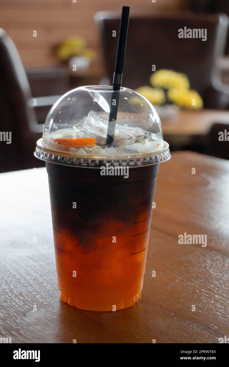Delicious cold creation signature drink Stock Photo - Alamy