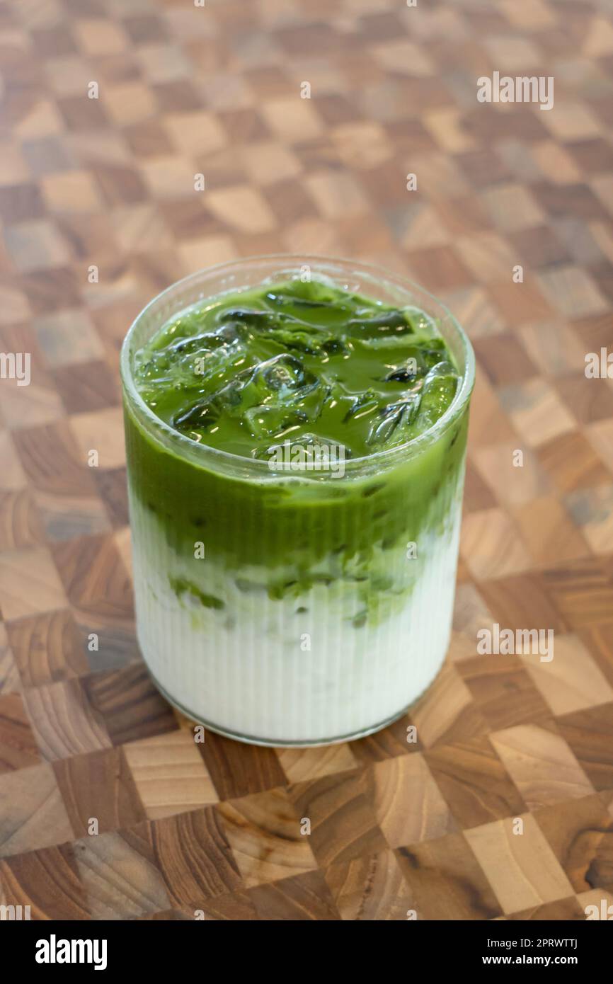 Premium matcha green tea cup drink Stock Photo - Alamy