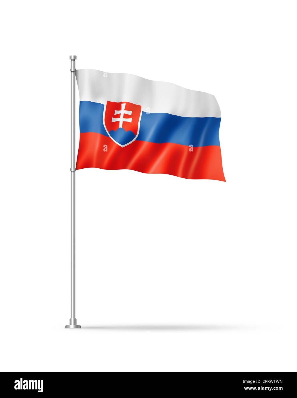 Slovakian flag waving on hi-res stock photography and images - Alamy