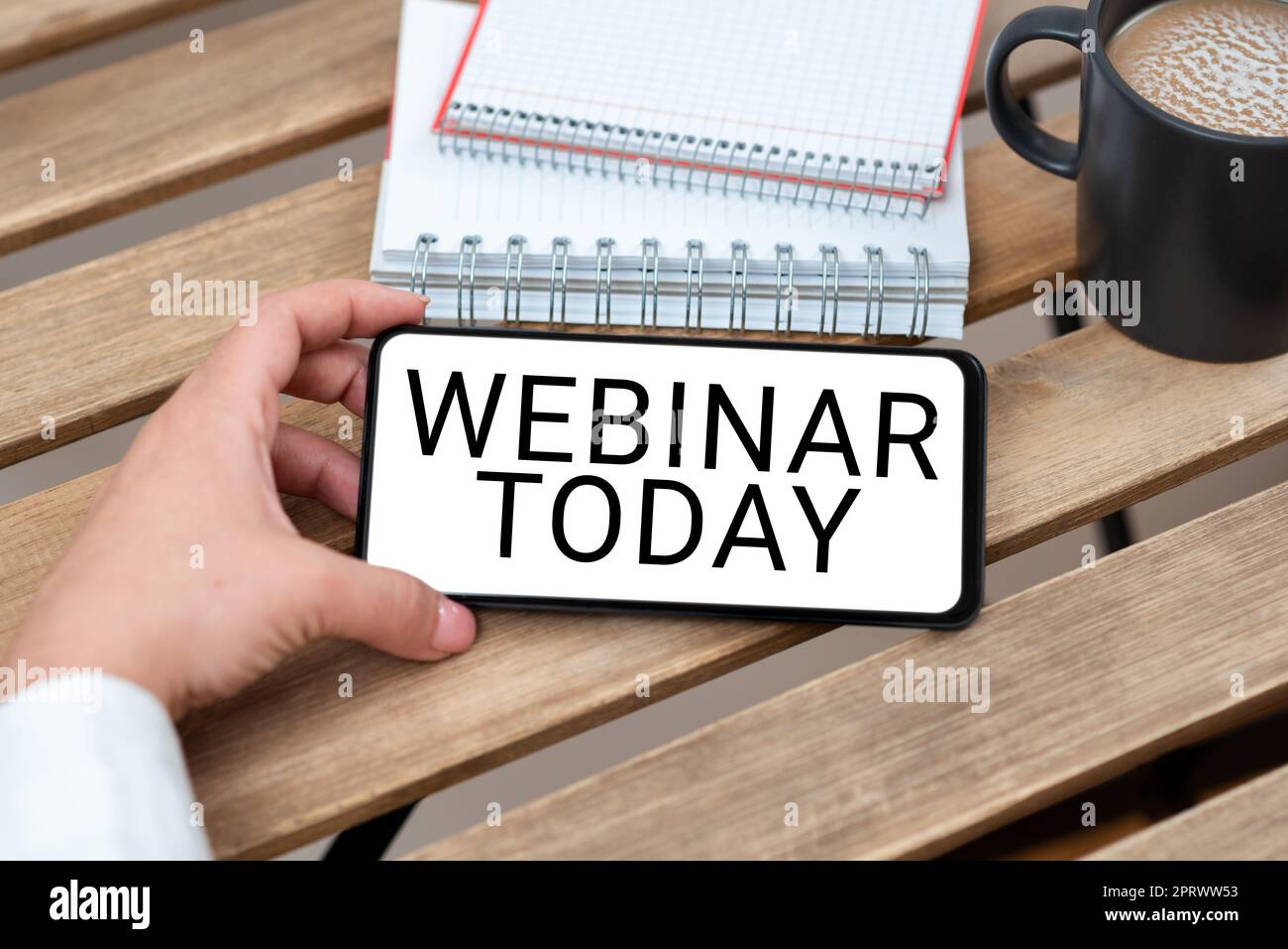 Conceptual display Webinar Todaytelling someone that have seminar ...