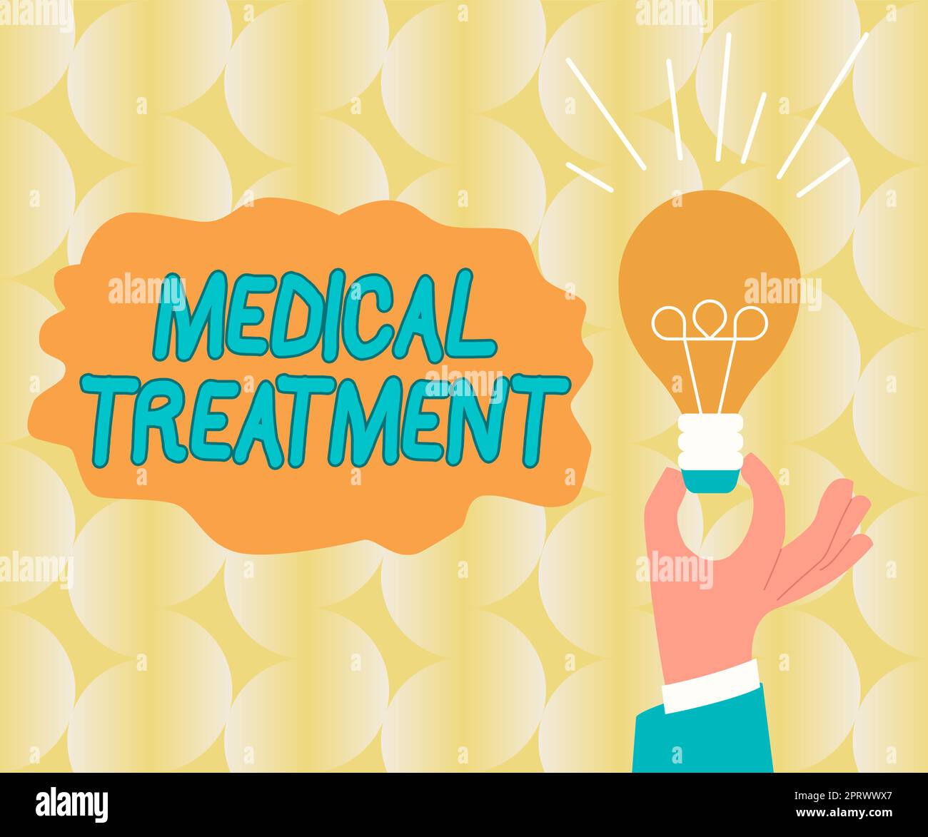 Text sign showing Medical TreatmentManagement and care of a patient to ...