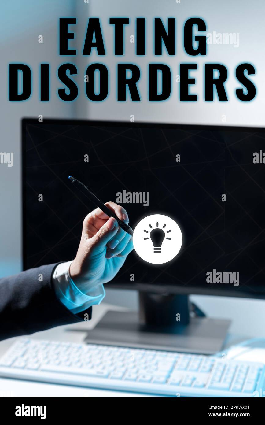 Conceptual caption Eating Disordersany of a range of psychological ...