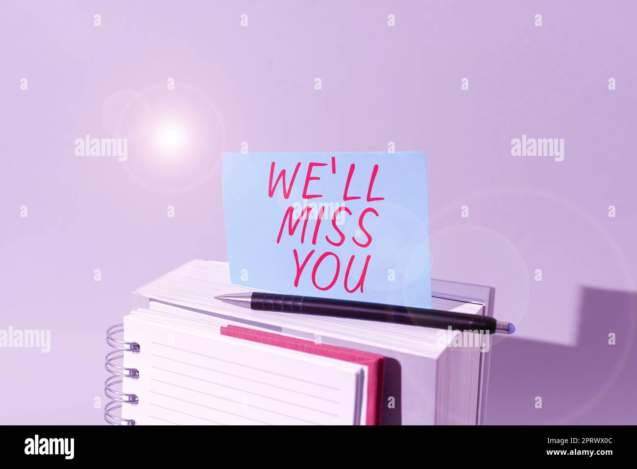 Text sign showing We Ll Miss You. Business showcase Going to feel sad ...