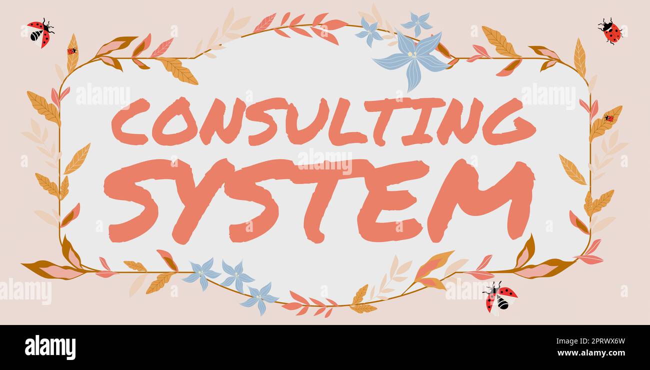 Text showing inspiration Consulting SystemHelping firms improve process ...