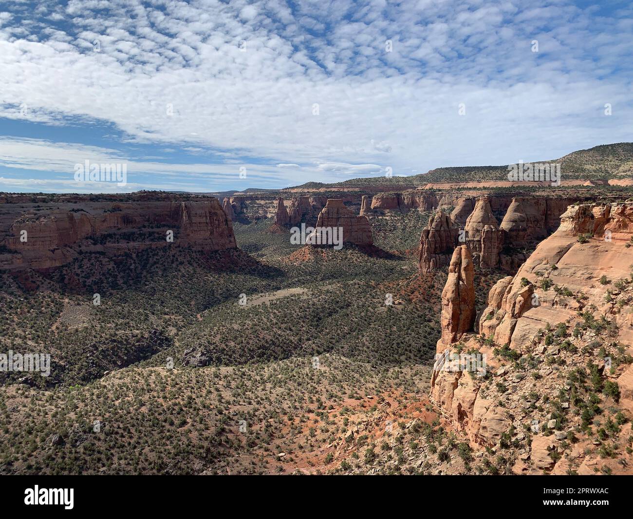 Colorado National Monumental Cliffs and Clouds Stock Photo - Alamy