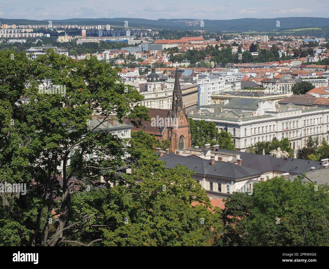 Aerial view of Brno Stock Photo - Alamy