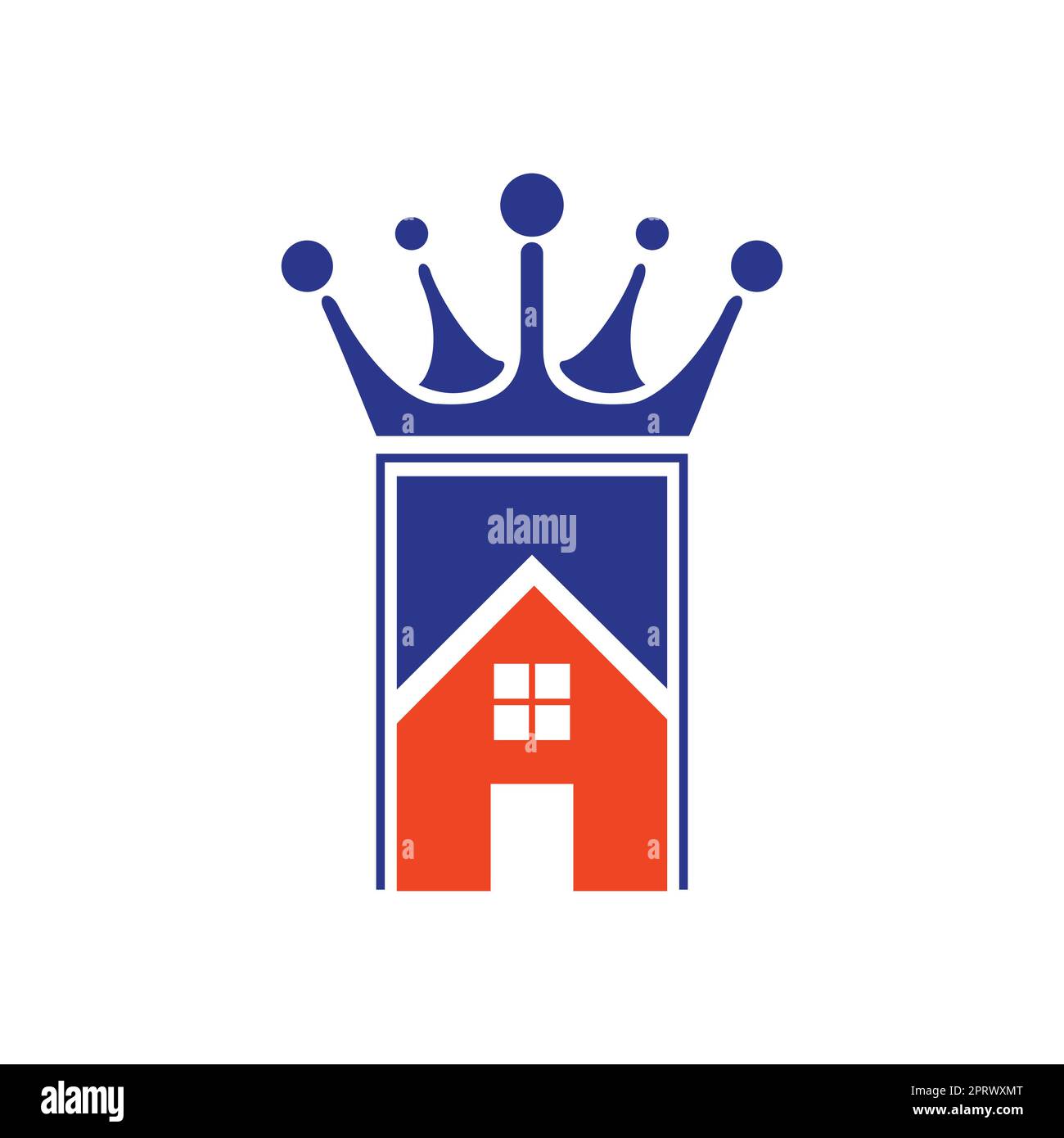 Home king vector logo design. Creative home and crown vector logo ...