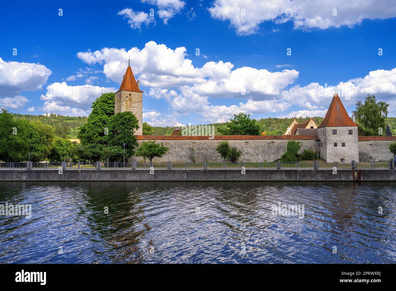 Historic old town of Berching Stock Photo - Alamy