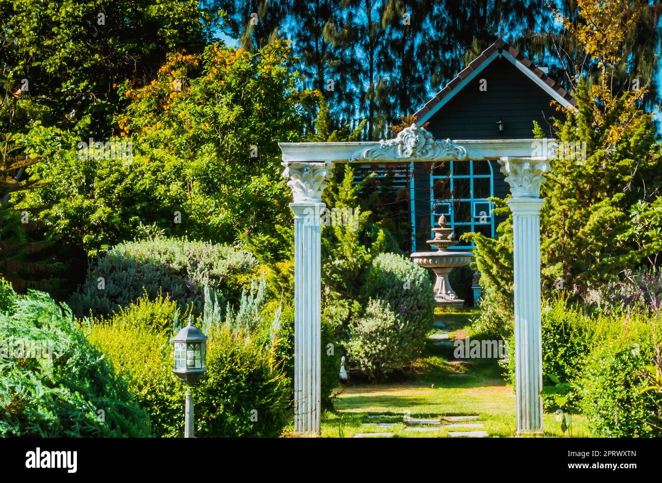 Stunning Entrance Portico Gate classic style decoration of a Public ...