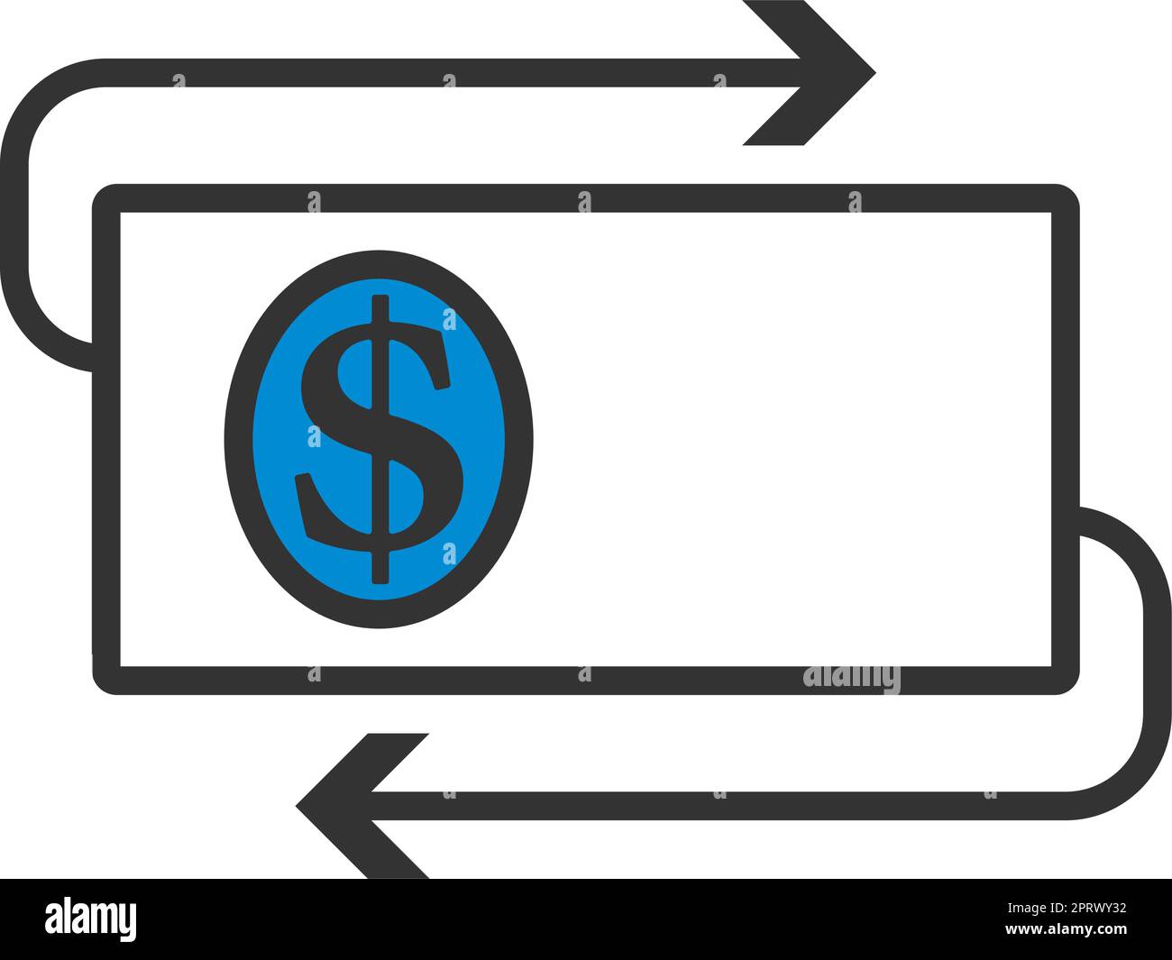 Dollar bill back vector Cut Out Stock Images & Pictures - Alamy