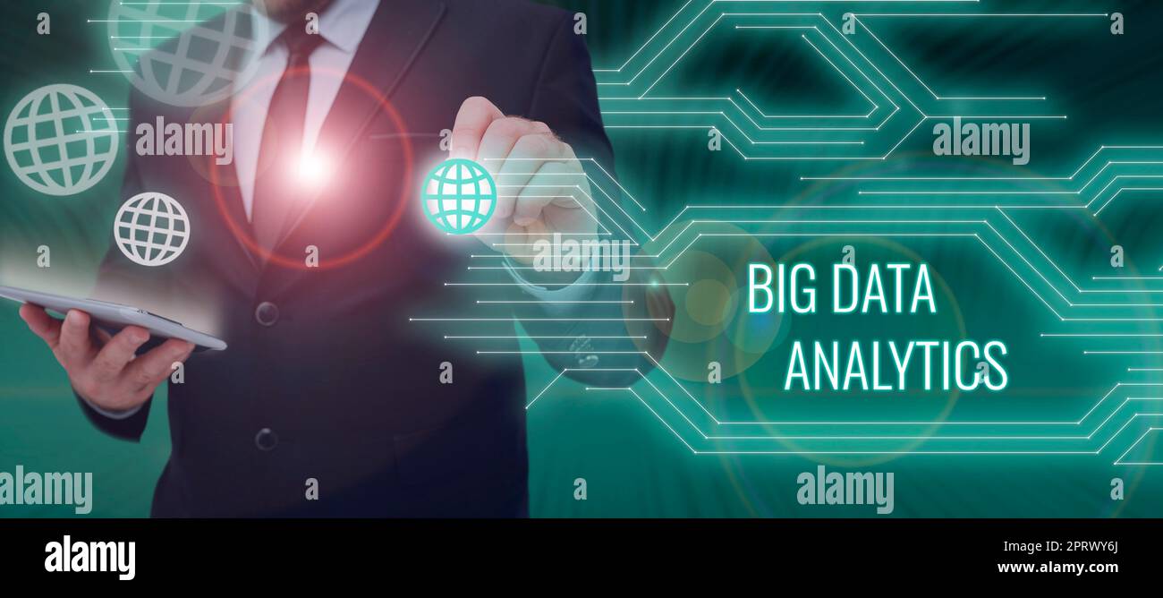 Text Showing Inspiration Big Data Analyticsthe Process Of Examining Large And Varied Data Sets