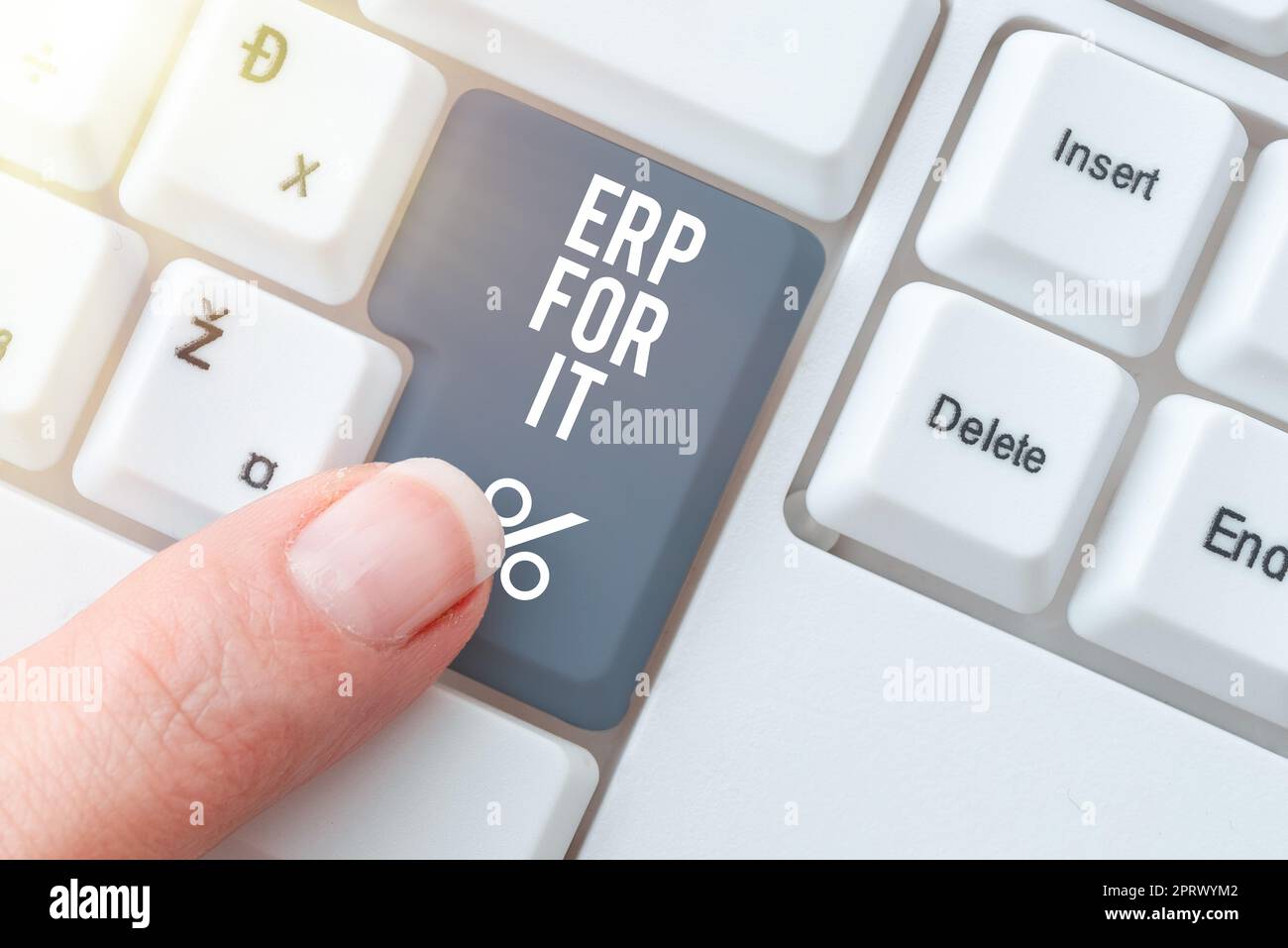 Conceptual display Erp For It. Business showcase Enterprise resource planning software for ...