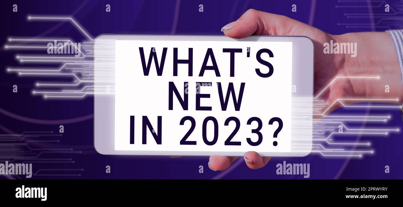 Conceptual display What S Is New In 2023 Question. Business approach ... Conceptual display What S Is New In 2023 Question. Business approach ...