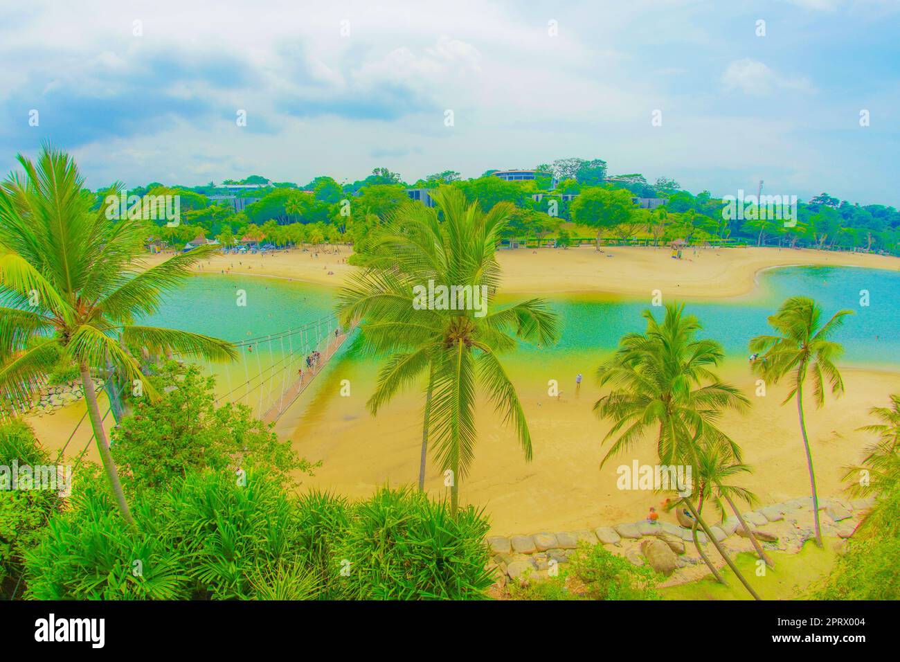 Sentosa Island Beach Stock Photo - Alamy