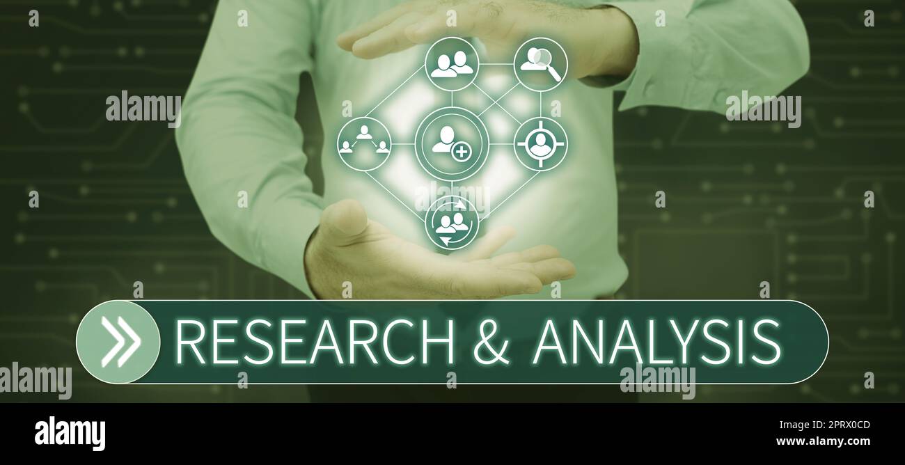 Handwriting text Research And Analysis. Word for Strategic Thinking and ...