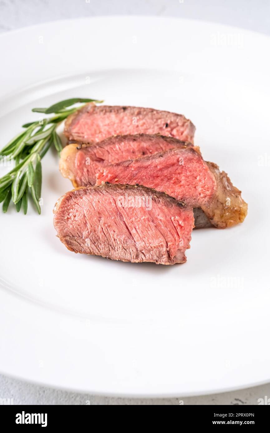 Sliced rare beef rib hi-res stock photography and images - Alamy