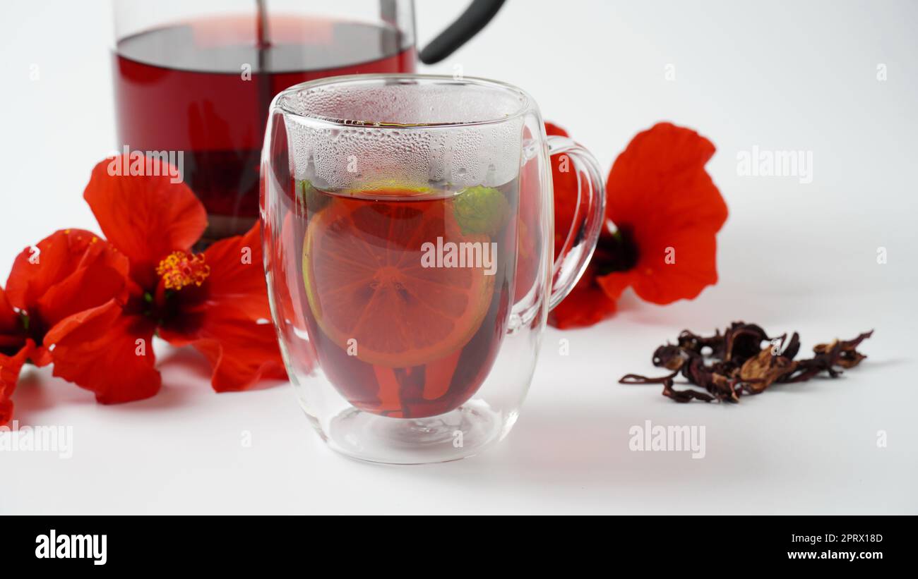 Red morning tea glass hi-res stock photography and images - Alamy