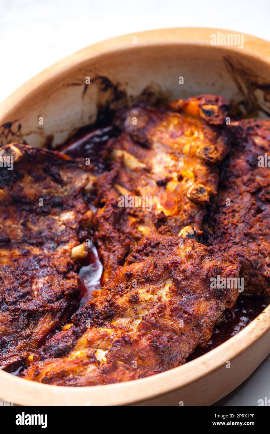 Ribs plate hi-res stock photography and images - Alamy