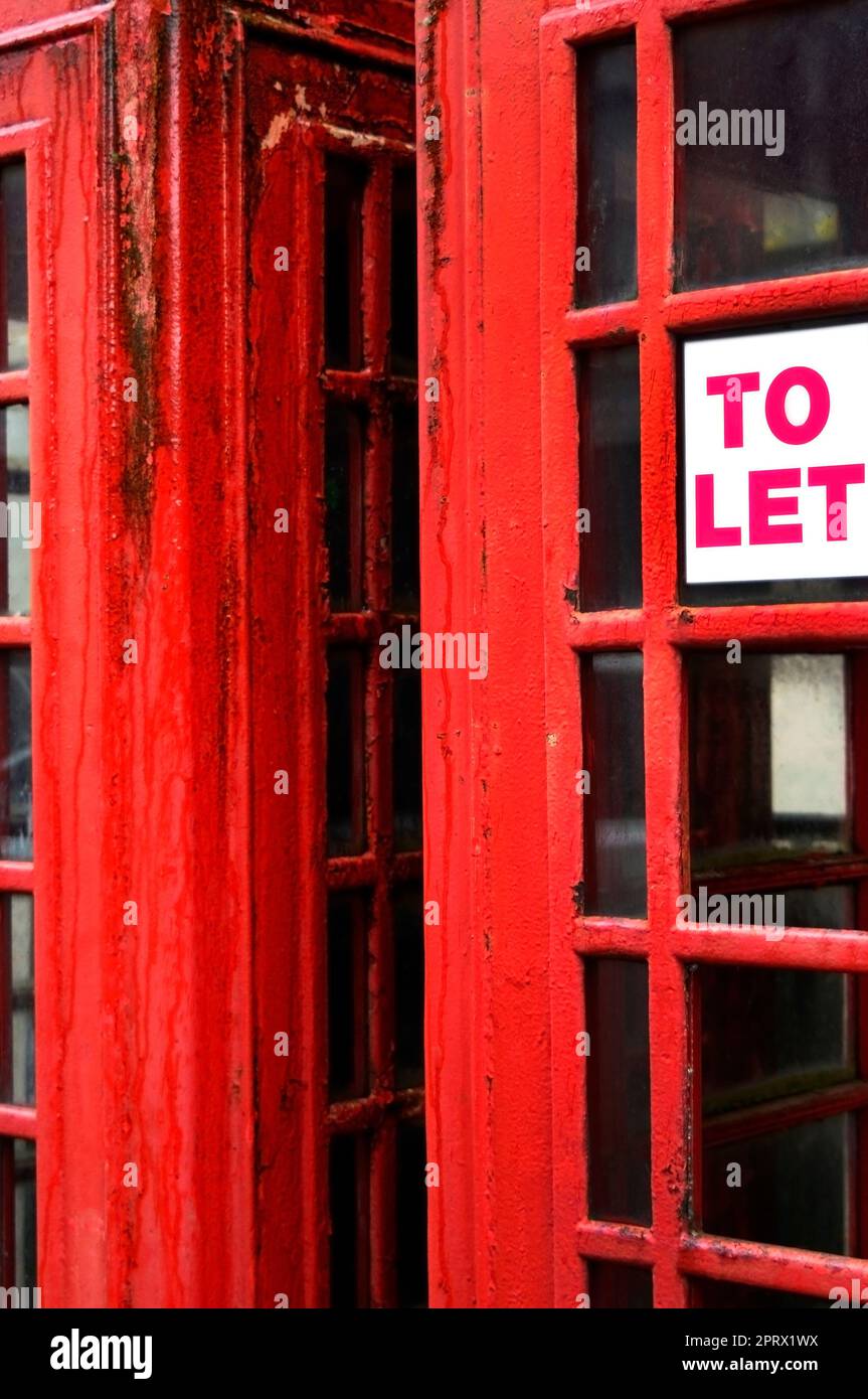 Red phone boxes Stock Photo - Alamy