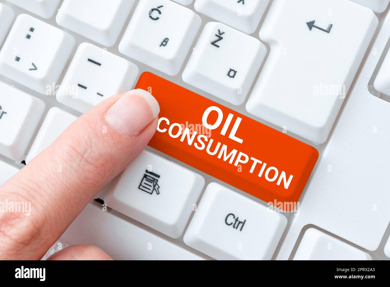 Writing displaying text Oil ConsumptionThis entry is the total oil ...