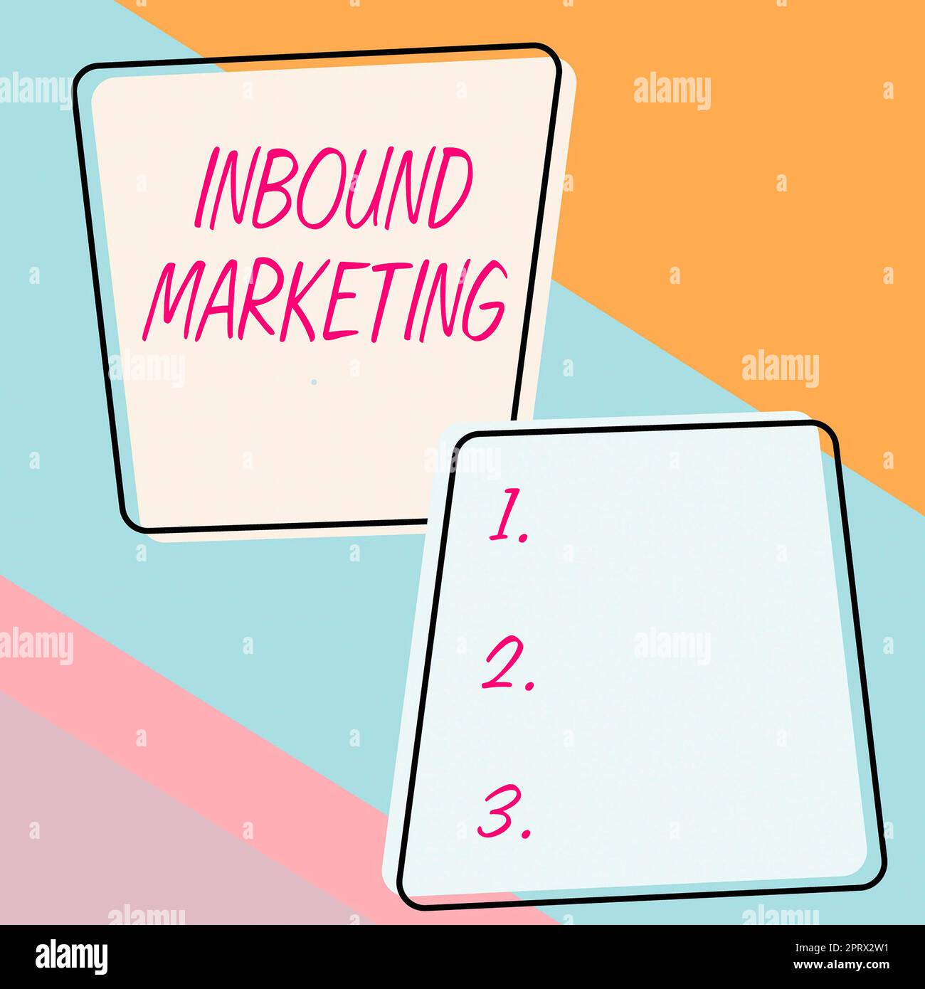 Hand writing sign Inbound MarketingProcess of attracting the attention ...