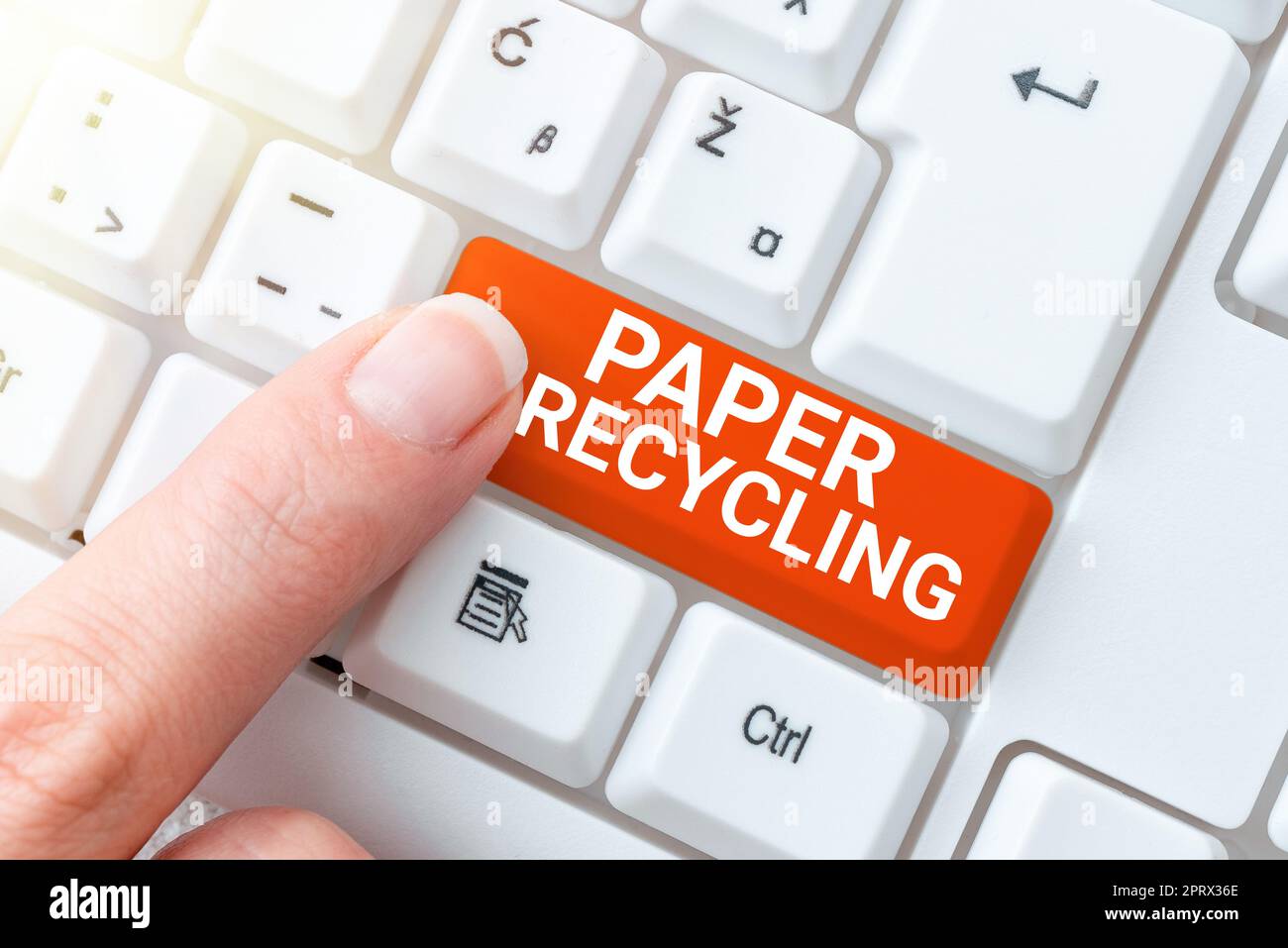 Handwriting text Paper RecyclingUsing the waste papers in a new way by ...