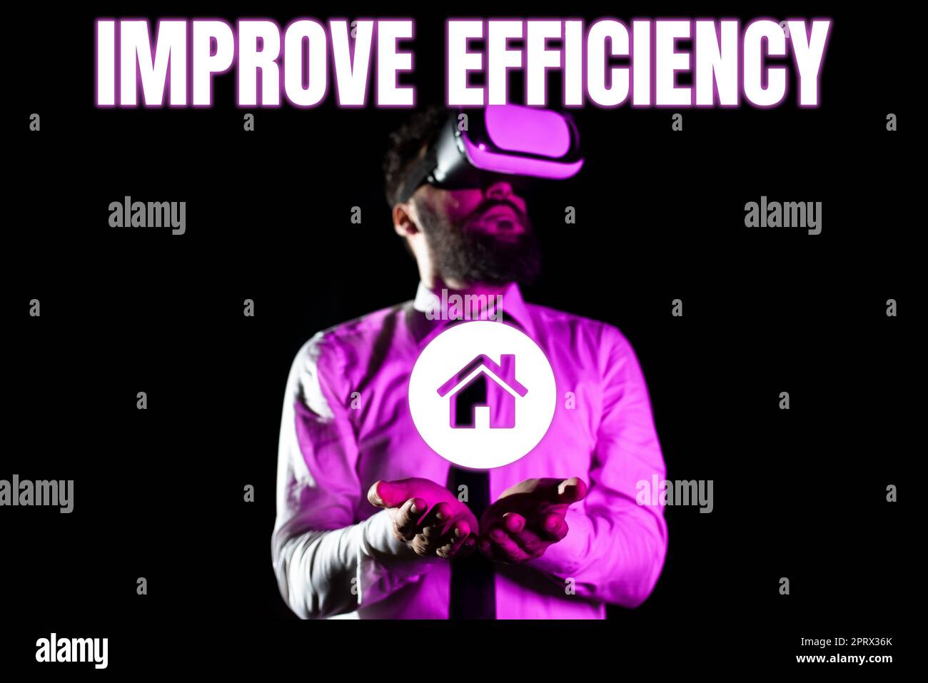 Text showing inspiration Improve EfficiencyCompetency in performance ...