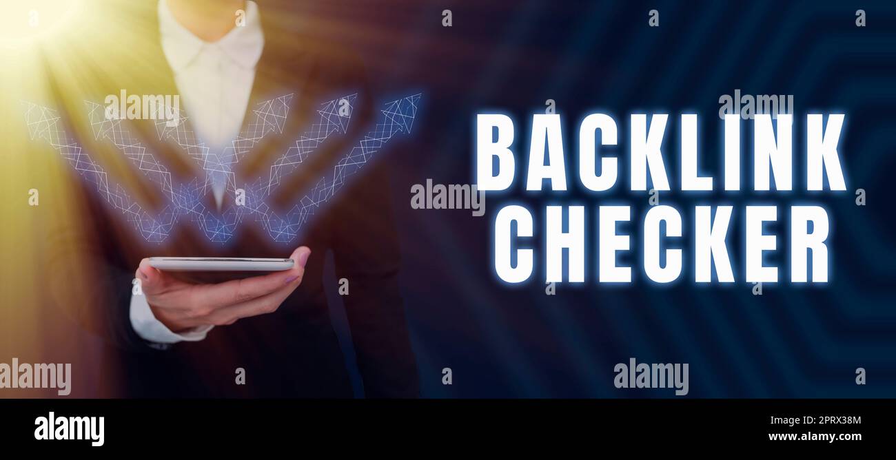 Text showing inspiration Backlink CheckerFind your competitors most ...