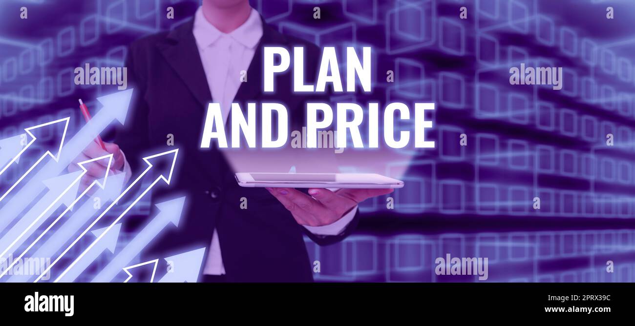 Conceptual caption Plan And Pricesetting decent price for product to ...