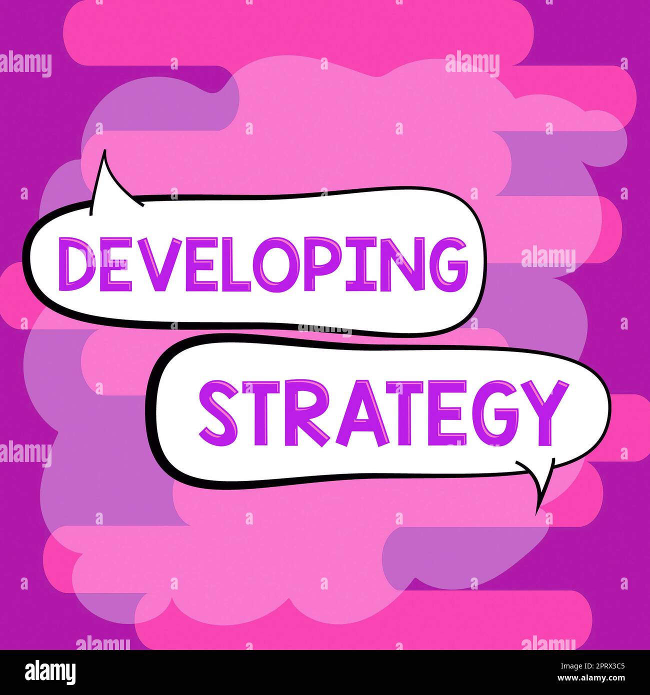 Hand writing sign Developing StrategyOrganizations Process Changes to ...