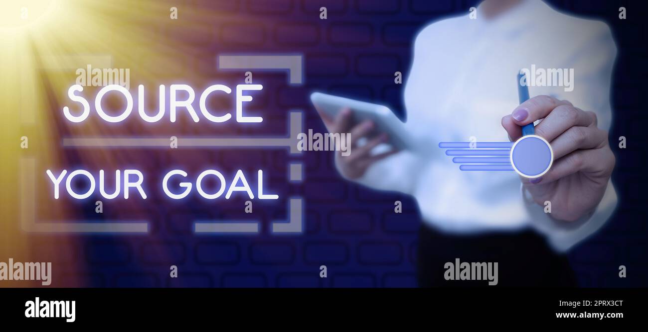 Conceptual caption Source Your Goalwork on your dreams and determine ...