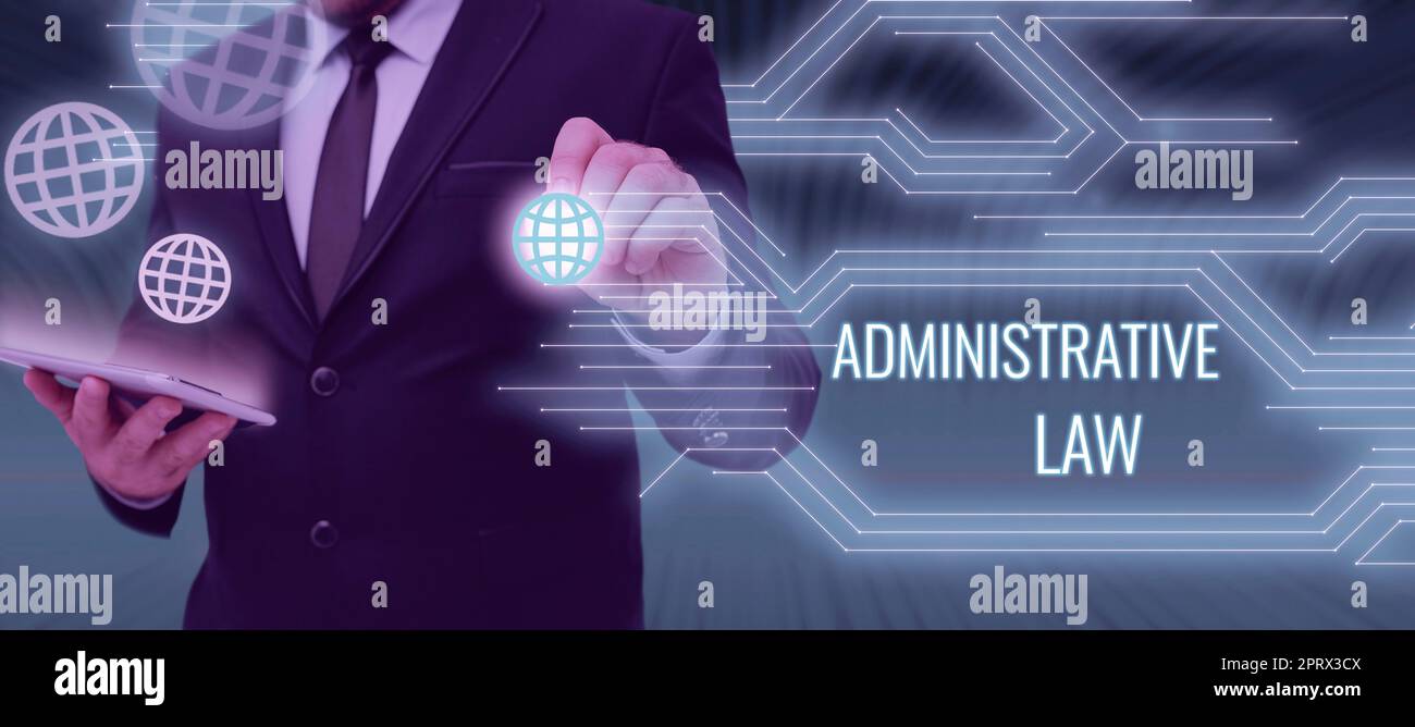 Text caption presenting Administrative LawBody of Rules regulations ...
