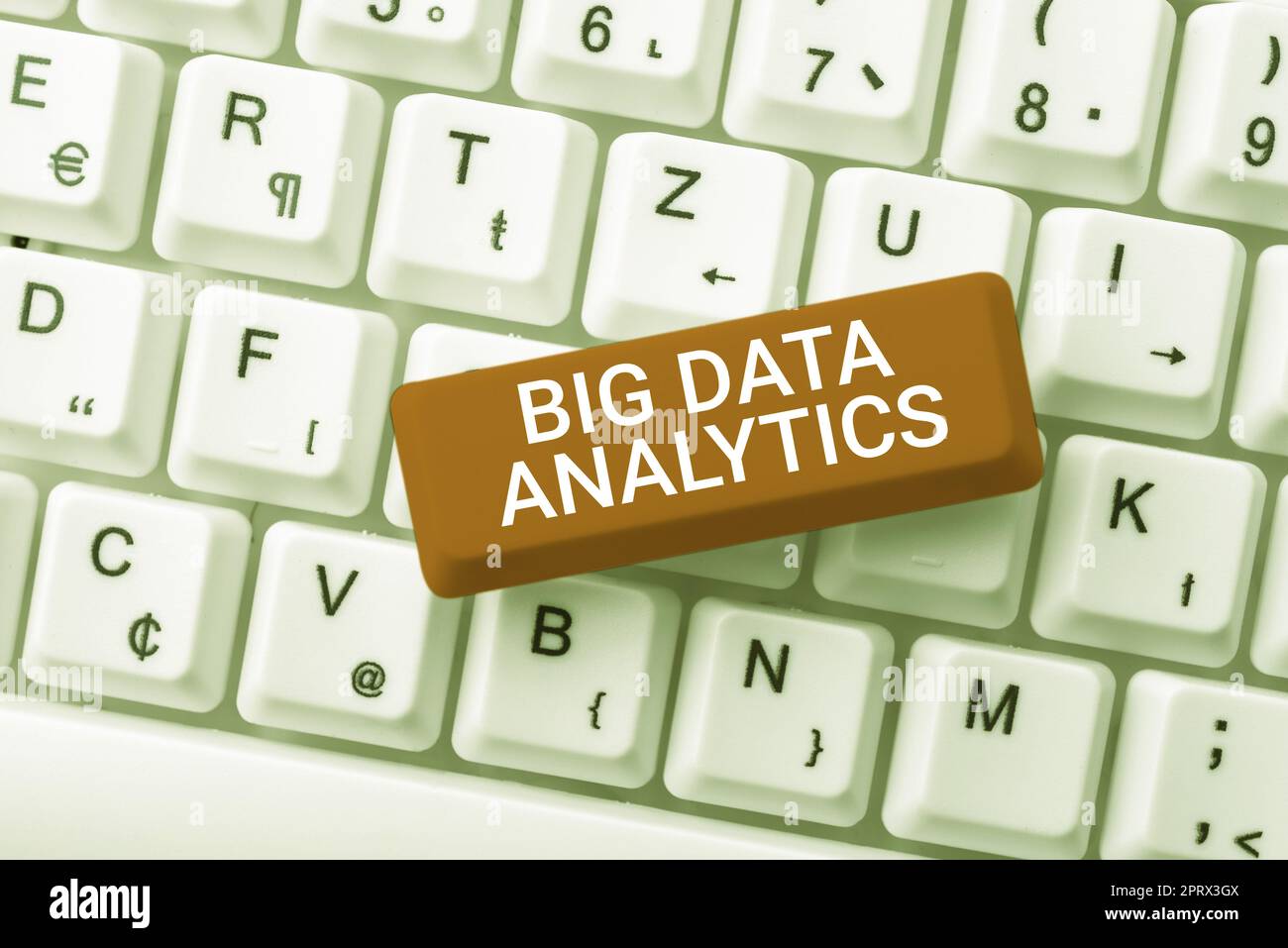 Text caption presenting Big Data AnalyticsThe process of examining large and varied data sets ...
