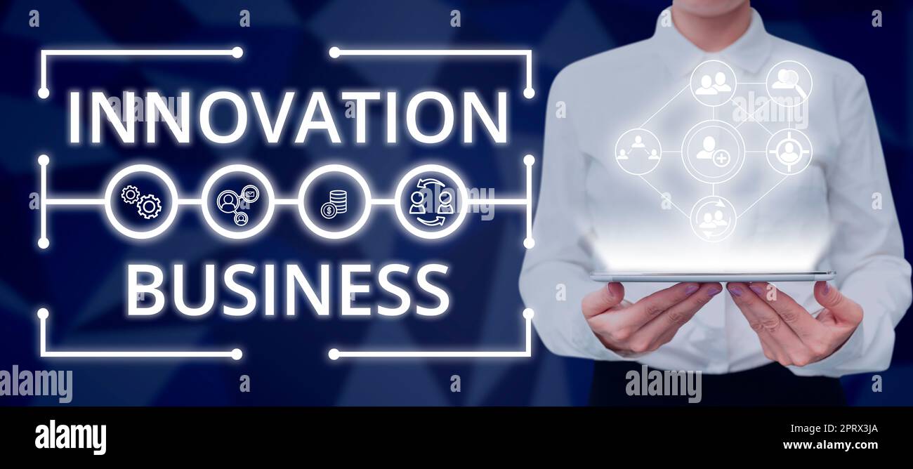 Handwriting text Innovation Business. Conceptual photo Introduce New ...