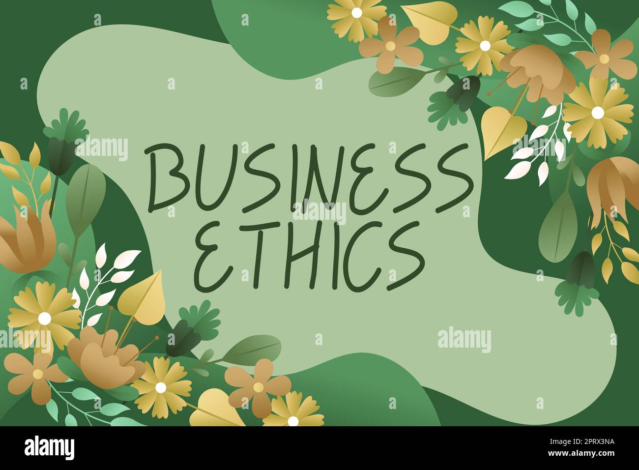 Writing displaying text Business EthicsMoral principles that guide the ...