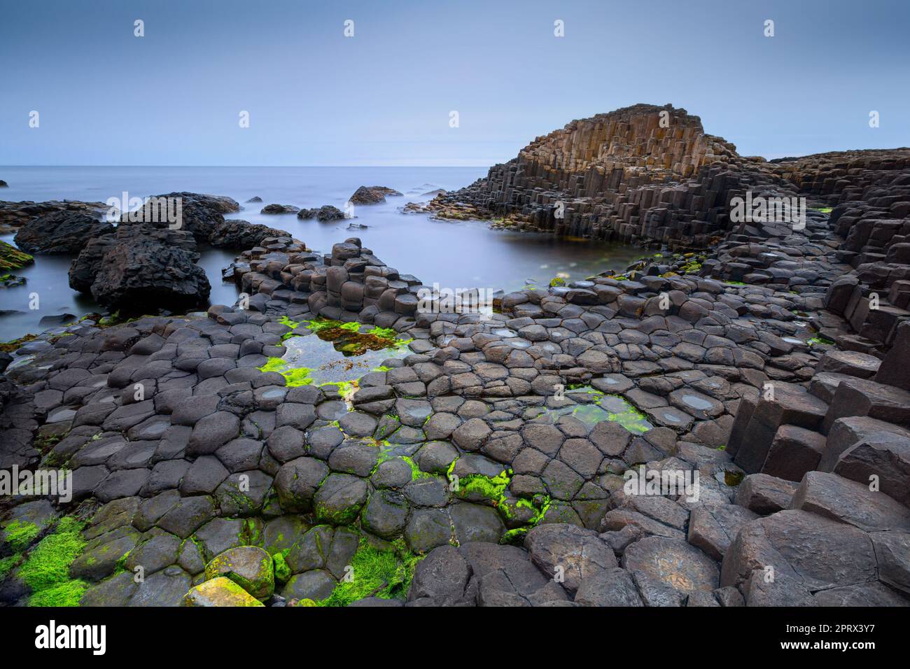 rocks formation Giants Causeway, County Antrim, Northern Ireland, UK ...