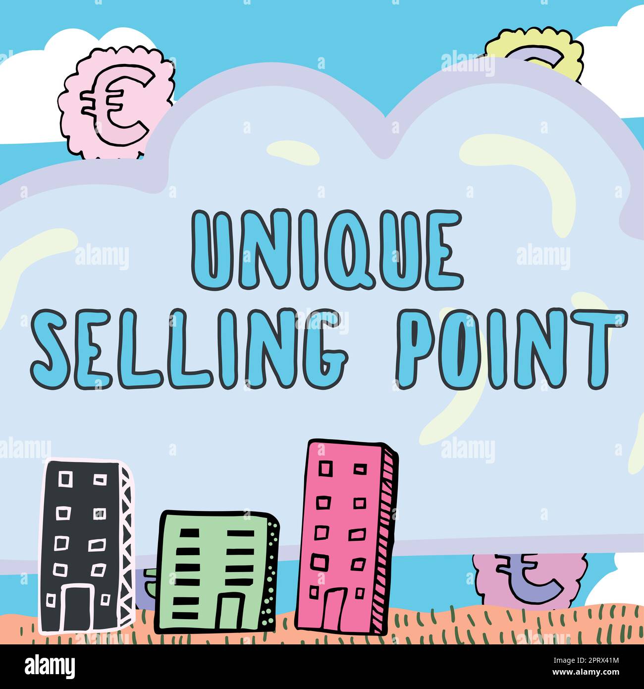 Handwriting text Unique Selling Point, Internet Concept Differentiate a ...