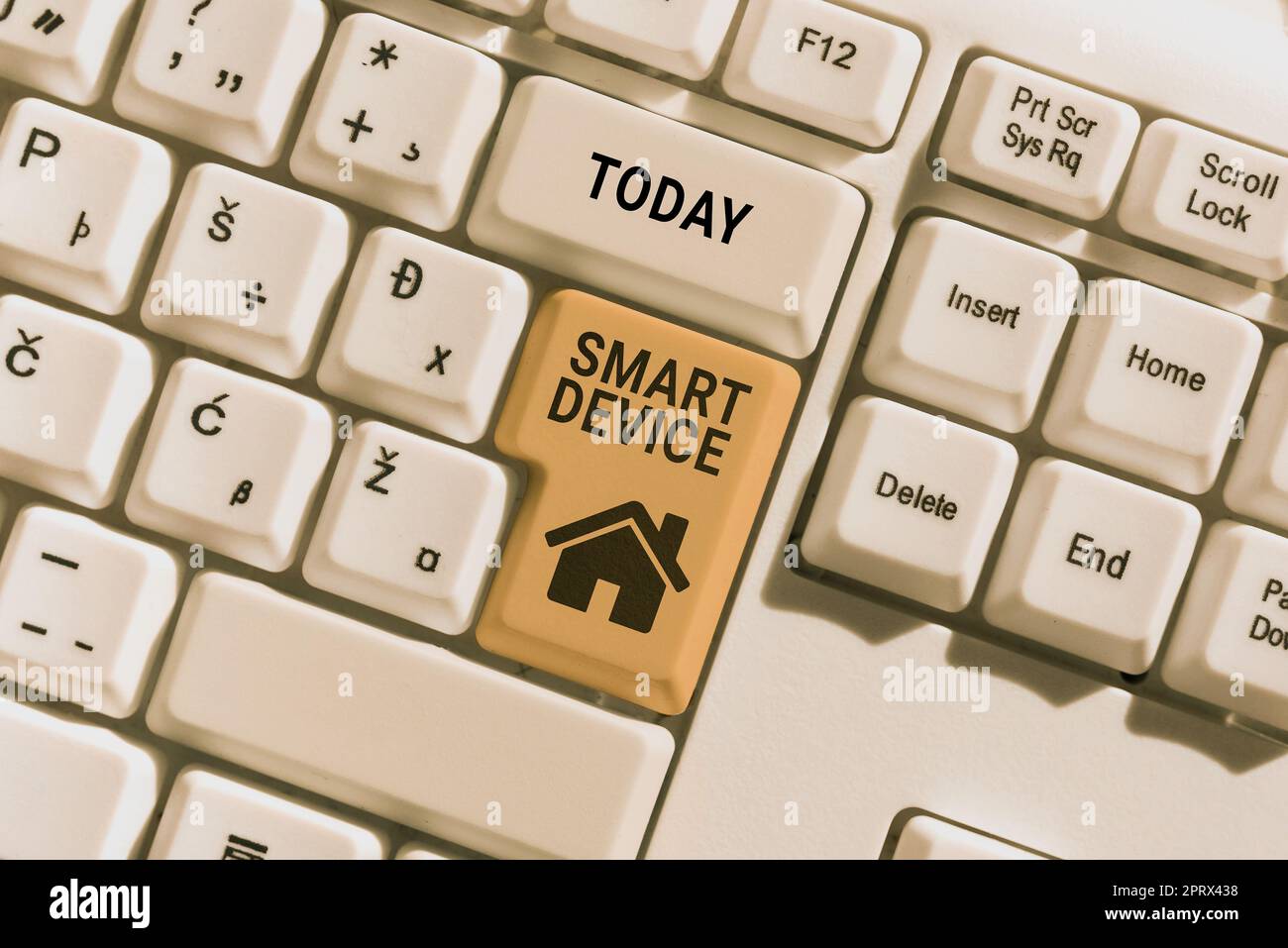 Writing displaying text Smart Device. Concept meaning Electronic gadget ...