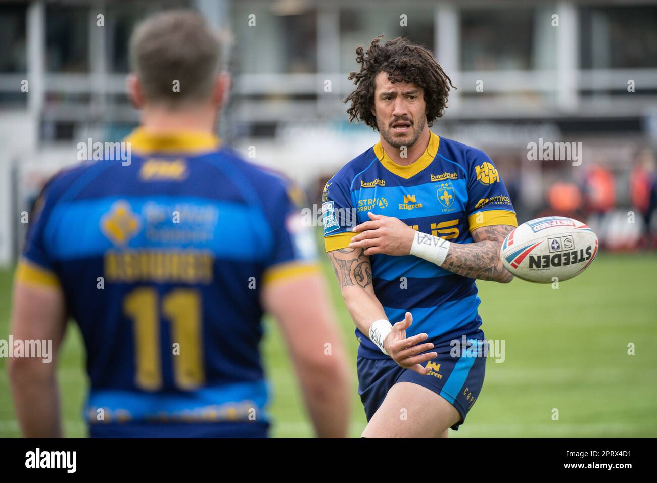 Wakefield, England - 16th April 2023 - Wakefield Trinity's Kevin ...