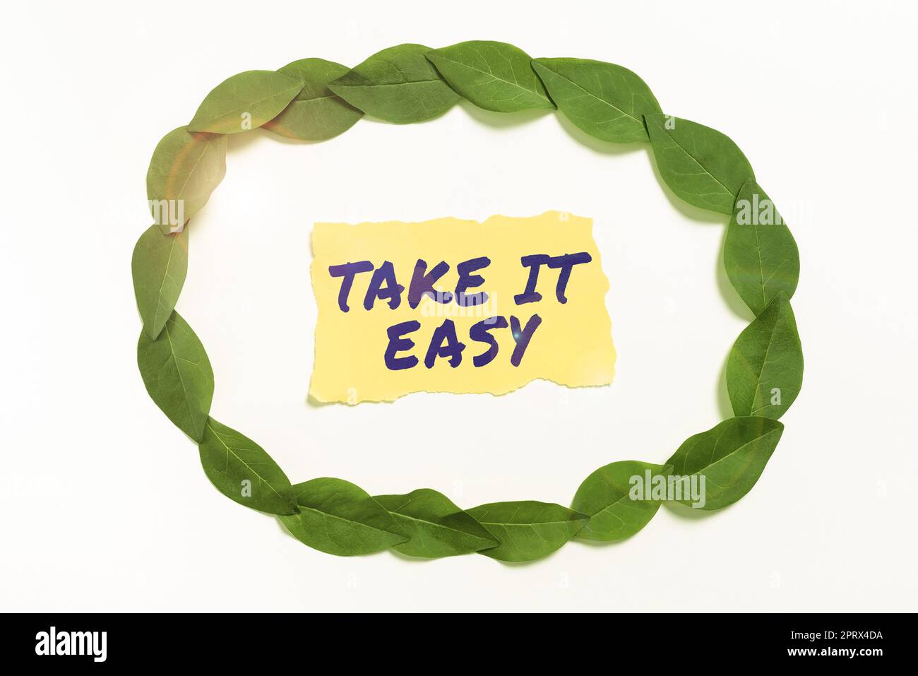 Text caption presenting Take It Easy. Business concept Be relaxed do ... Text caption presenting Take It Easy. Business concept Be relaxed do ...
