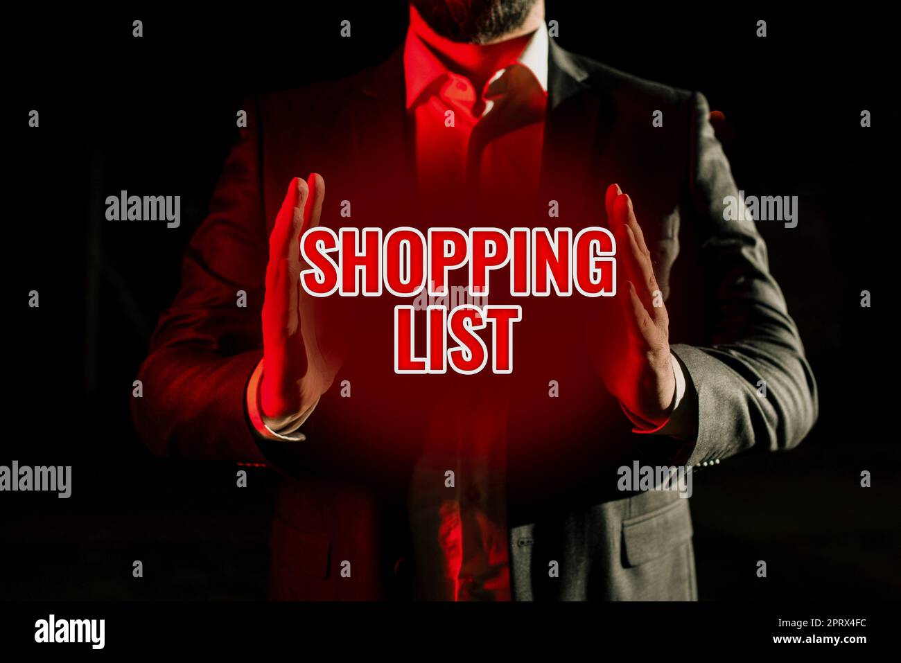 Handwriting Text Shopping List Business Concept Discipline Approach To