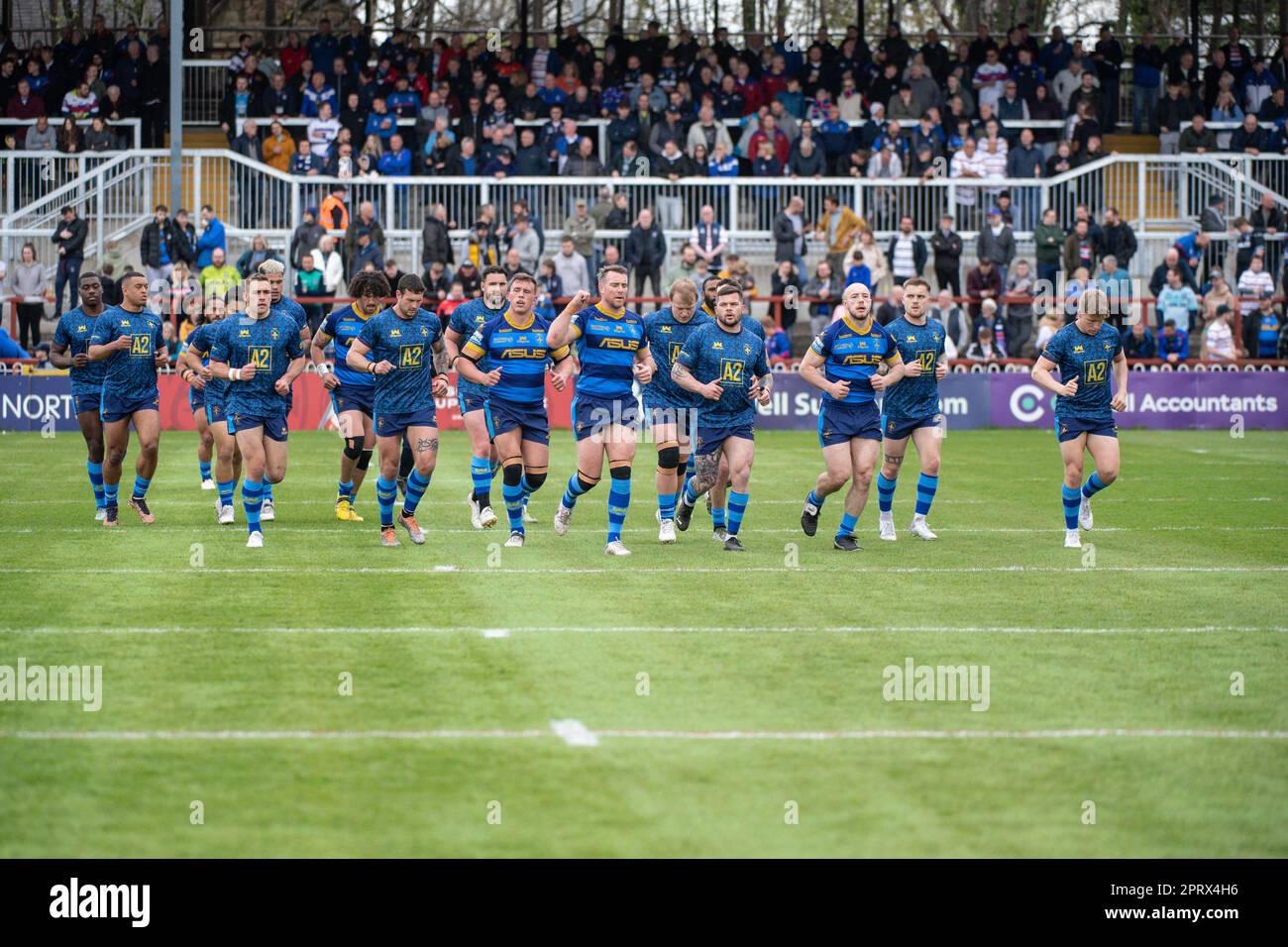 Wakefield, England - 16th April 2023 - Wakefield Trinity squad. Rugby ...