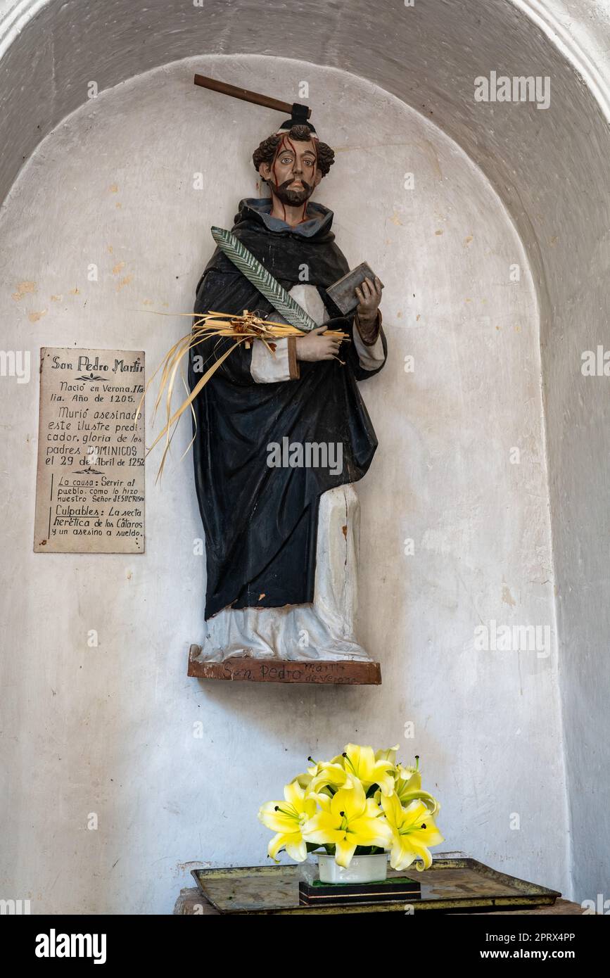 Statue of St. Peter of Verona in the ex-convent of the Church of Saint ...