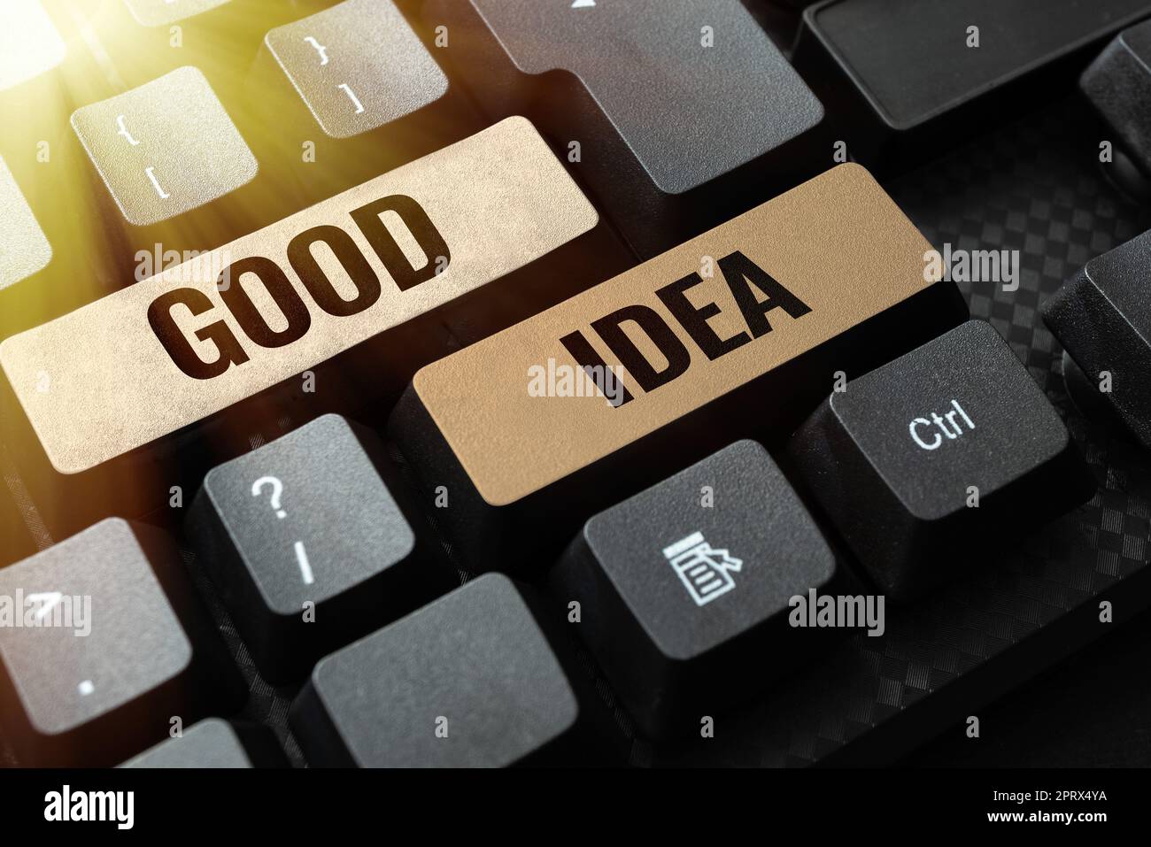 Conceptual caption Good Idea. Conceptual photo State of human brain to ...