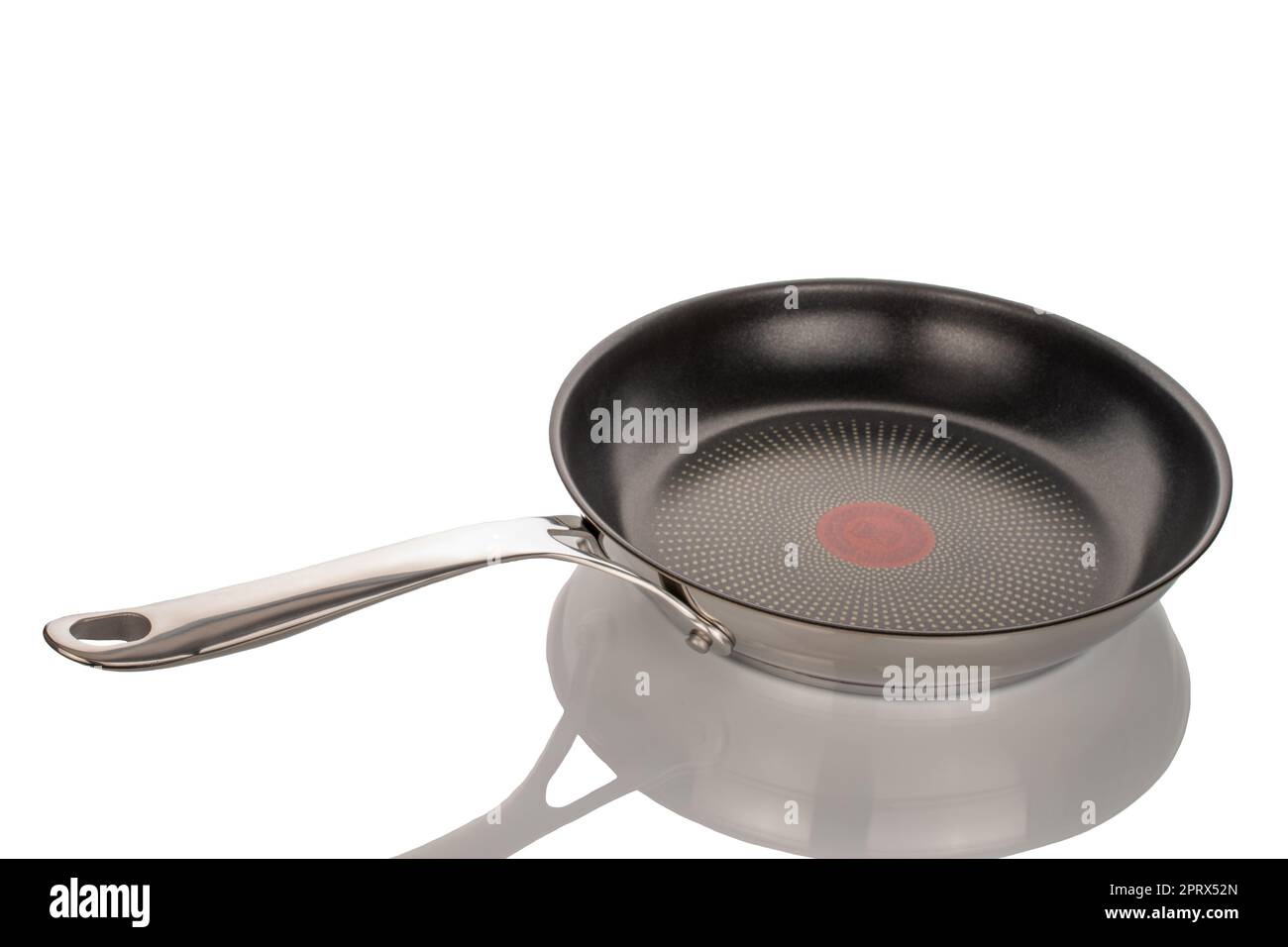 Stainless steel pan fry Cut Out Stock Images & Pictures - Alamy