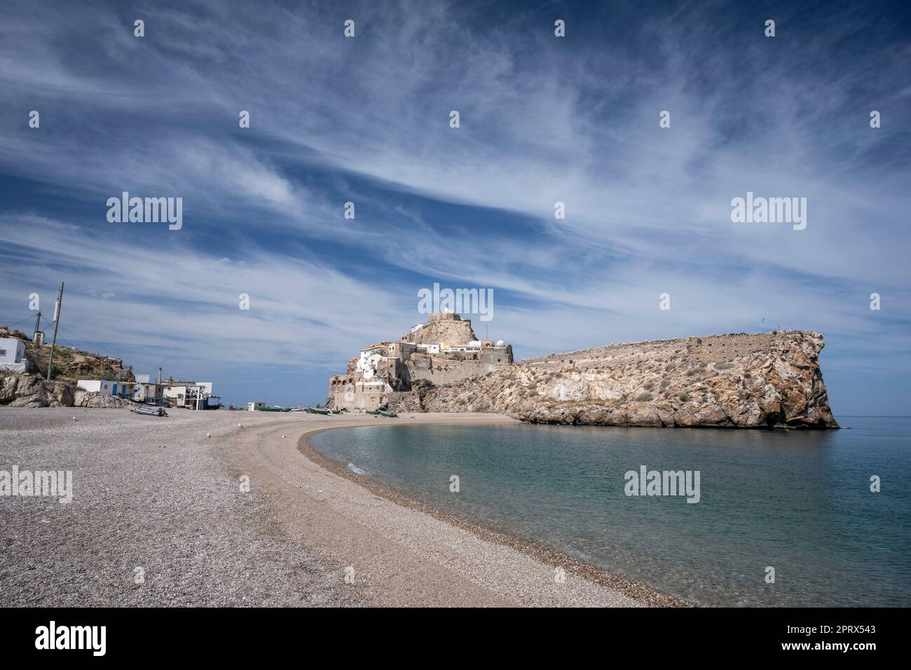 Peñón Vélez de la Gomera, a small Spanish peninsula on the coast of ...